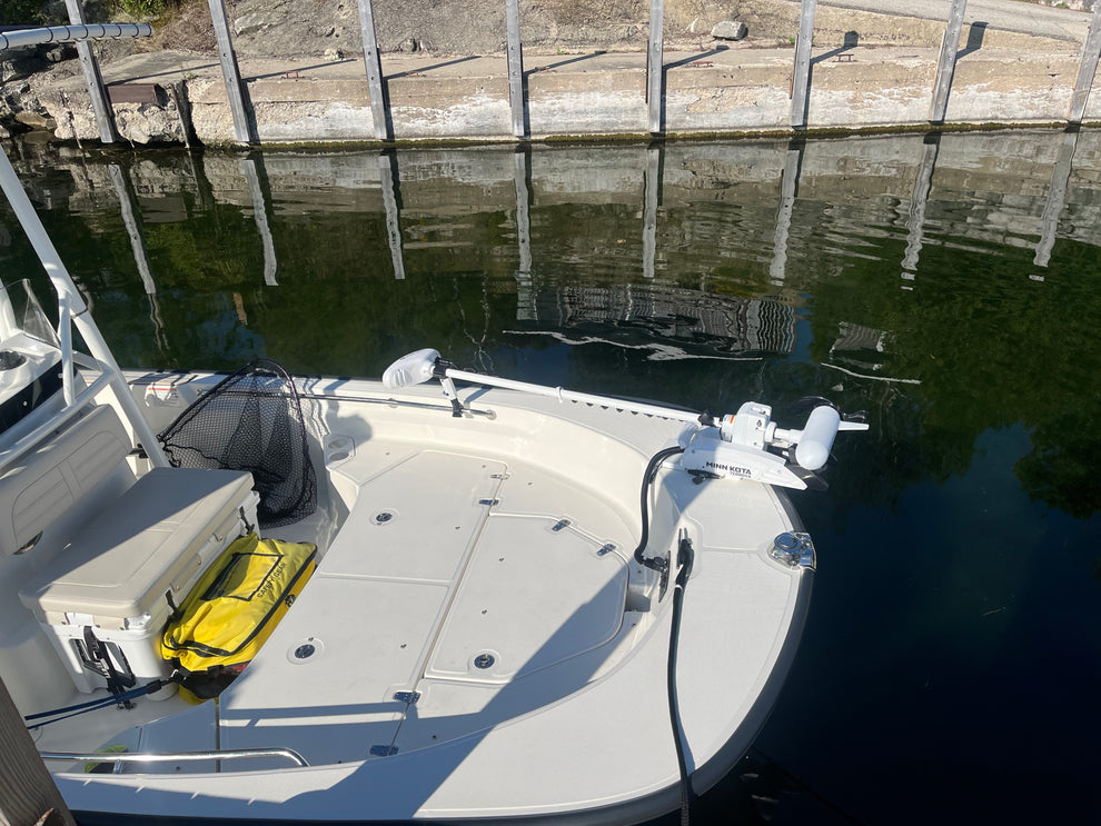 StaYmo™ Rail Series Trolling Motor Support | Adjustable No-Drill Motor ...
